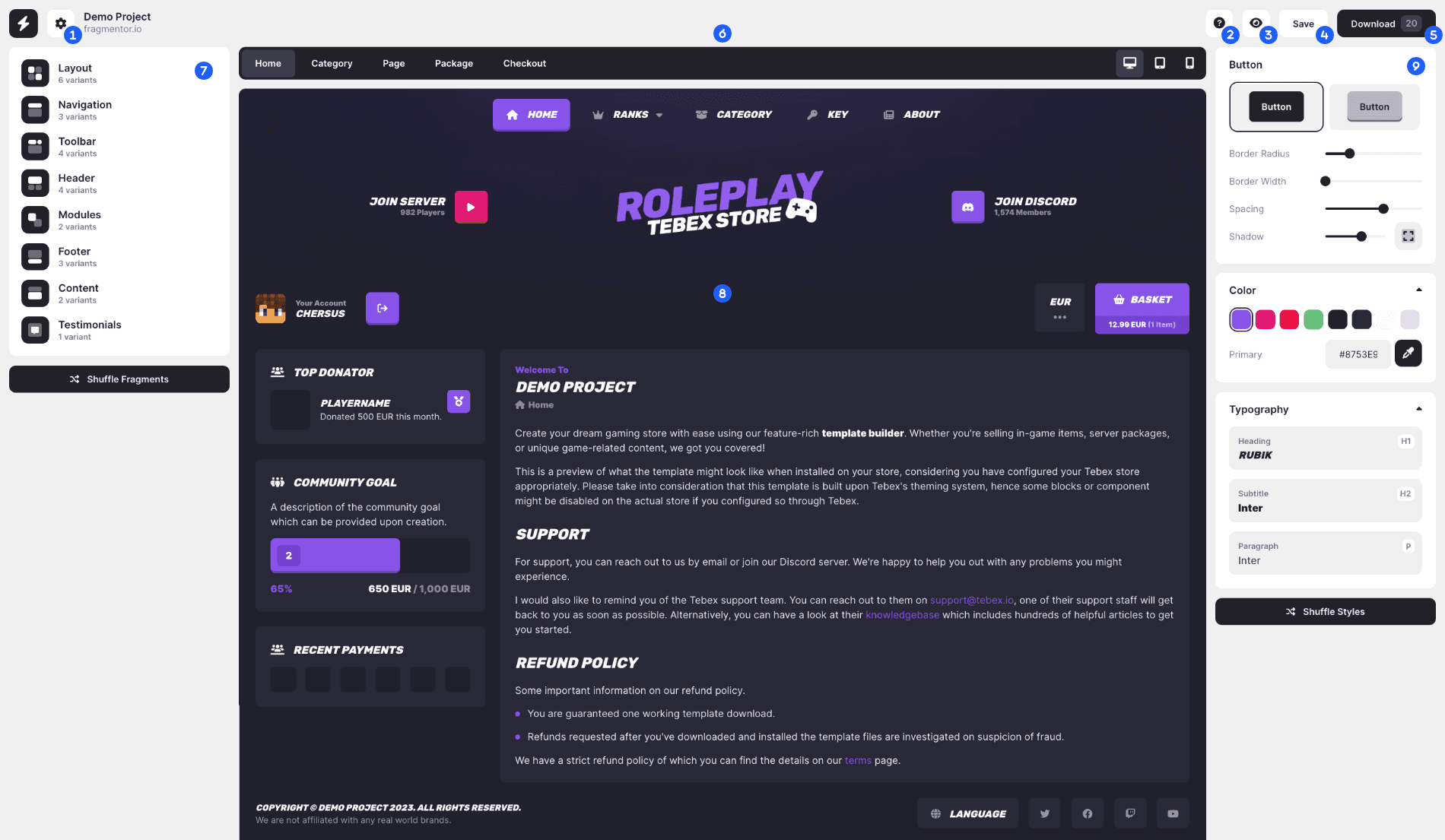 Fragmentor | How To Use Our Template Editor